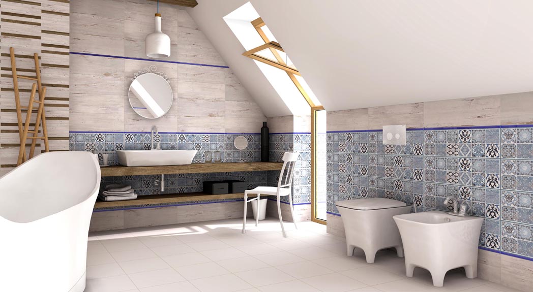 Retro obklady do koupelny Village Country | GRES