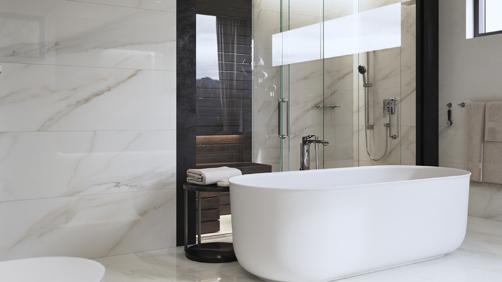 Obklady do koupelny RAKO Cava | GRES