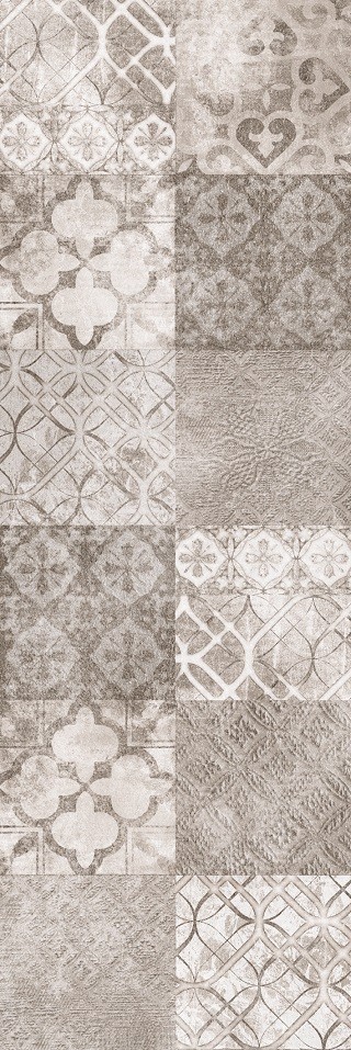 Obklad Twin Taupe Patchwork Rekt. 75x25 | GRES