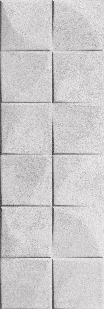 Obklad Concrete Grey Quadra Glossy Rekt. 75x25 | GRES