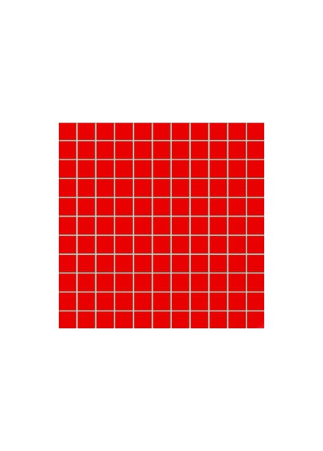 Mozaika Colour Red 30x30 | GRES